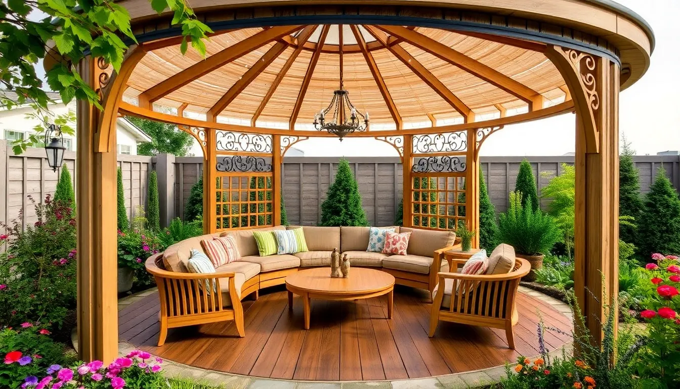 11 Round Gazebo Ideas for a Stylish Yard - Outdoor Shelter Pro
