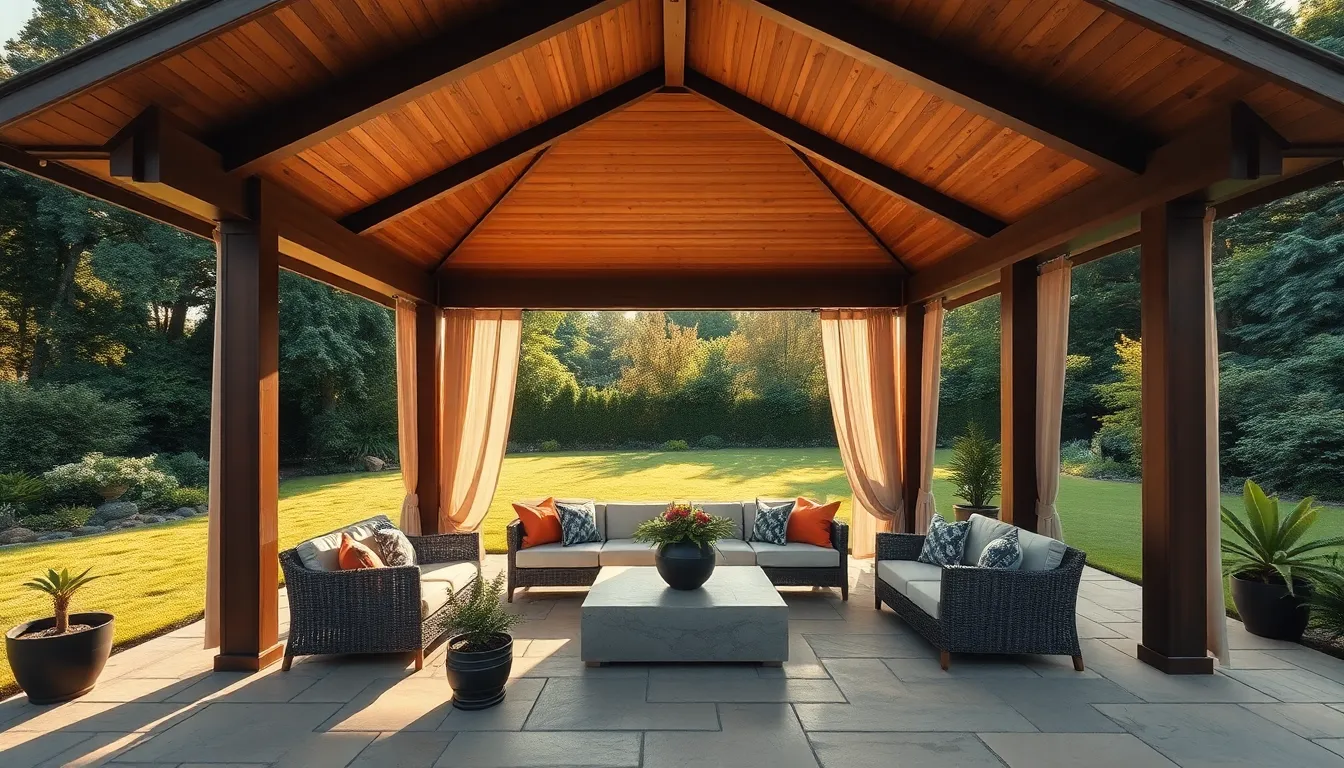 Best Pavilion Designs for Large Gardens - Outdoor Shelter Pro